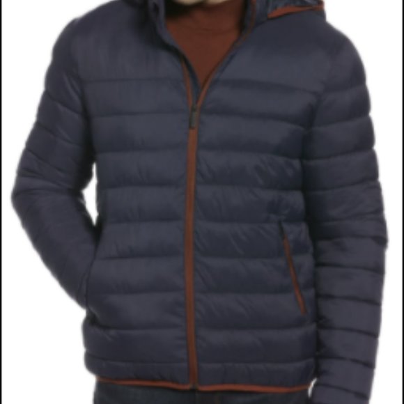 Perry Ellis | Jackets & Coats | Lightweight Hooded Puffer Jacket | Poshmark